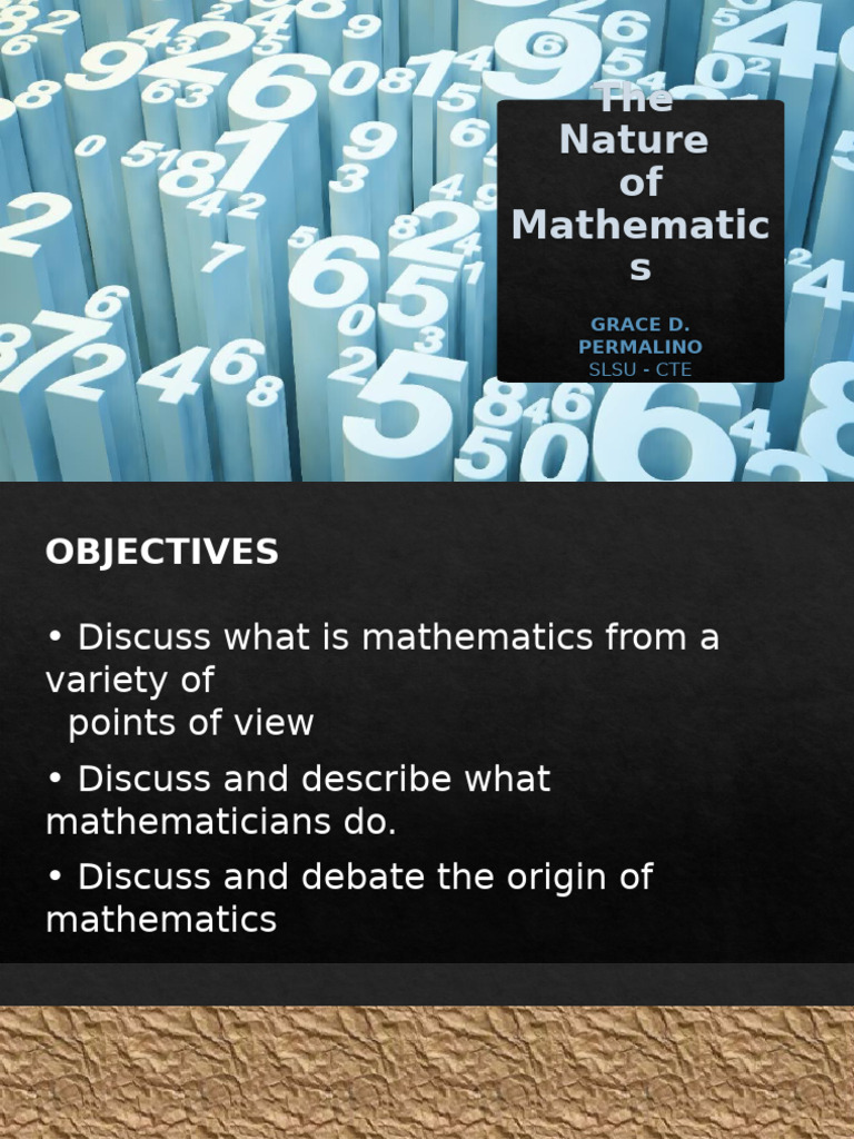 MAT08 The Nature of MAthematics | PDF | Philosophy
