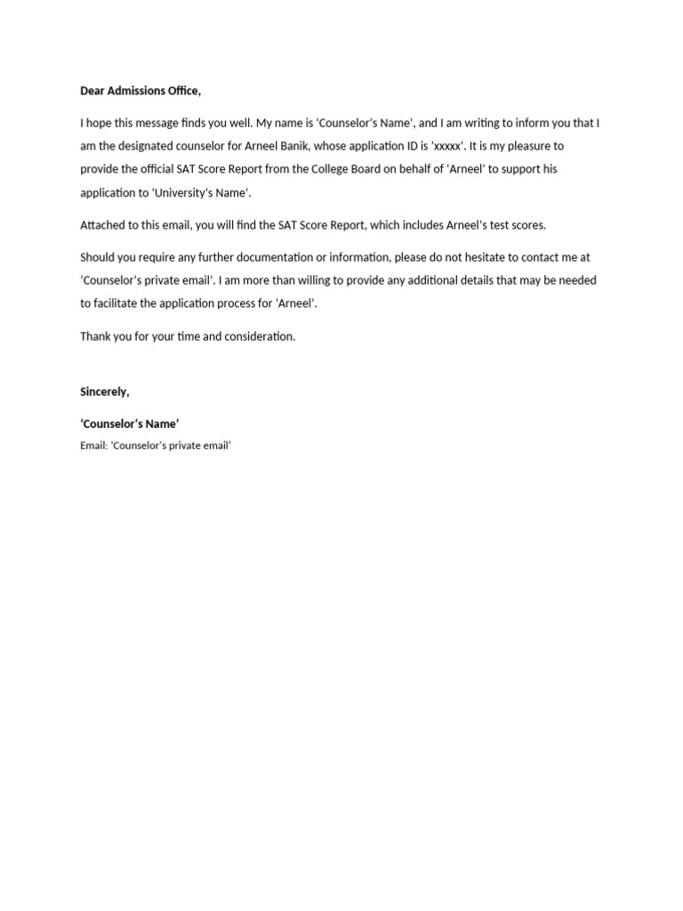 SAT Score Submission 01 | PDF