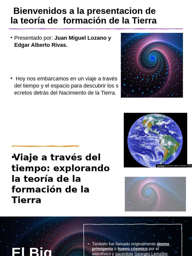 Presentacion Formacion de La Tierra JML | PDF | Tierra | Naturaleza