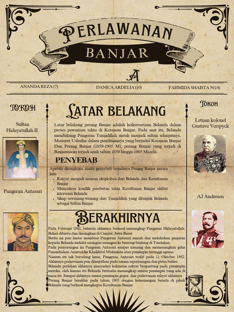 Penyebab Perang Banjar 1859-1905 | PDF