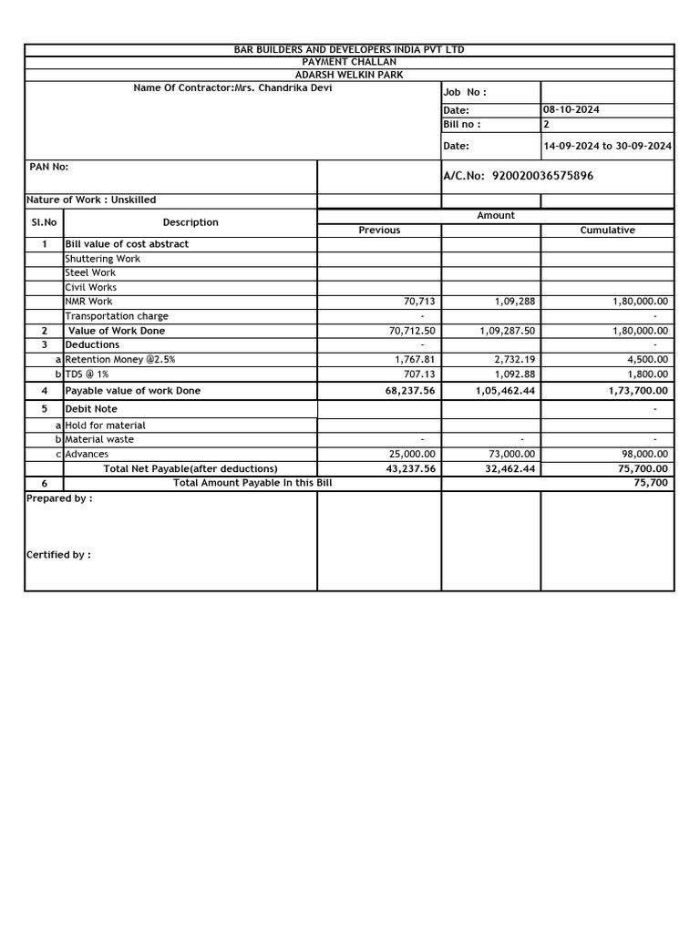 Chandrika Devi - 02 (08-10-2024) | PDF | Debits And Credits | Business