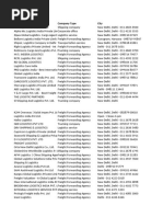 Transport List | PDF | Cargo | Logistics