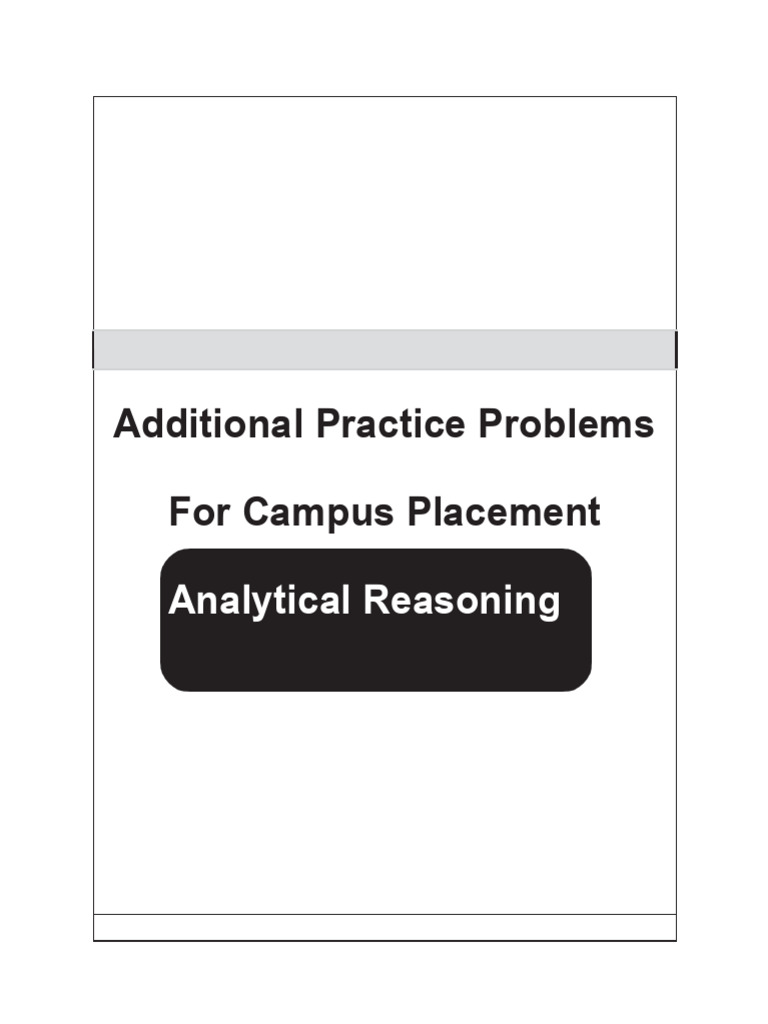 Practice Problems Logical Reasoning 1pdf | PDF | Shirt | Color