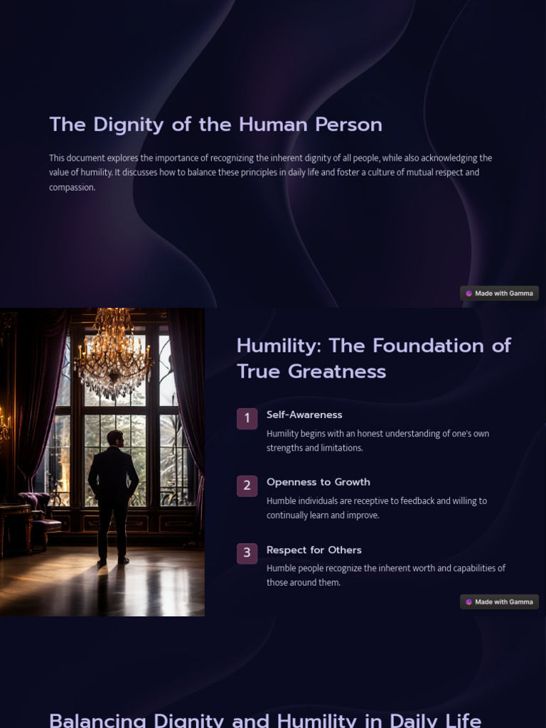 The Dignity of The Human Person | PDF