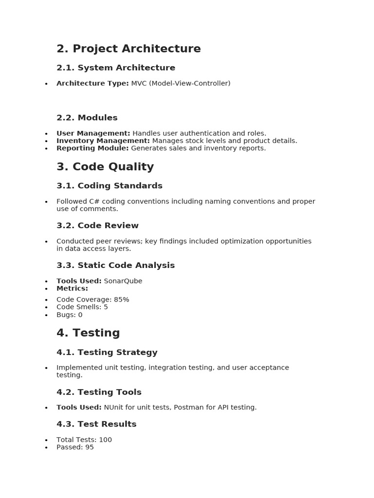 Project Architecture | PDF