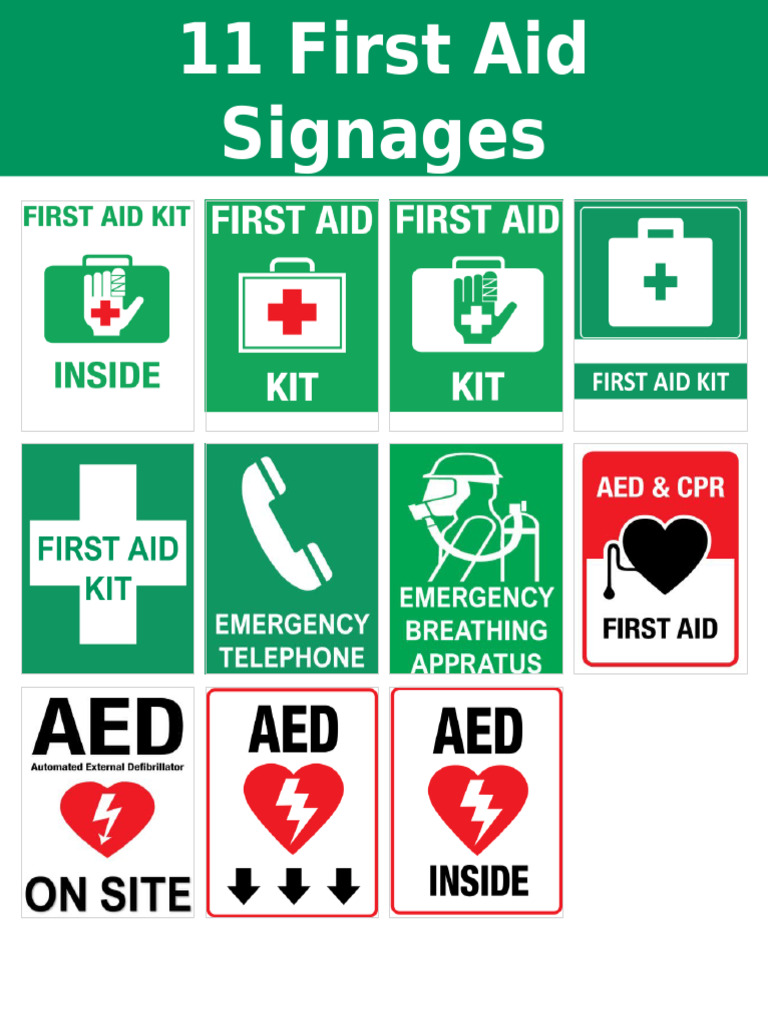 11 First Aid Signages | PDF