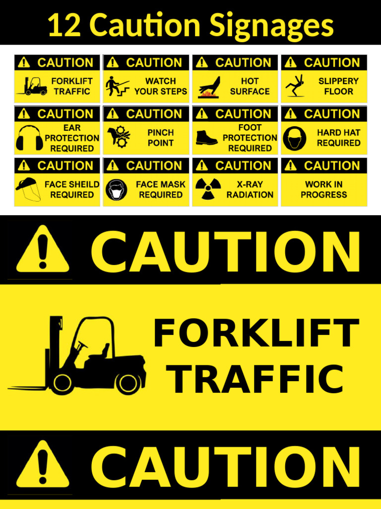 12 Caution Signages | PDF | Home & Garden