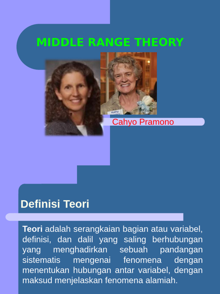 Middle Range Theory | PDF | Karier & Perkembangan