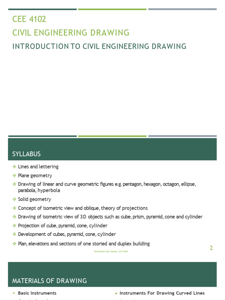 Introductions and Lettering | PDF | Drawing | Geometry