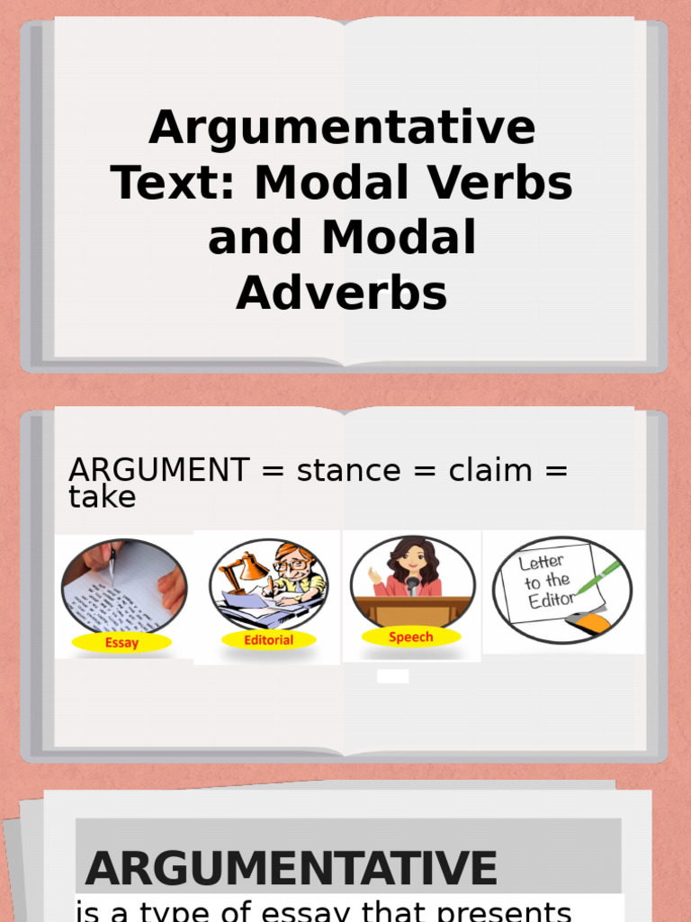 Modal Verbs and Adverbs in Argumentation | PDF | Verb | Happiness
