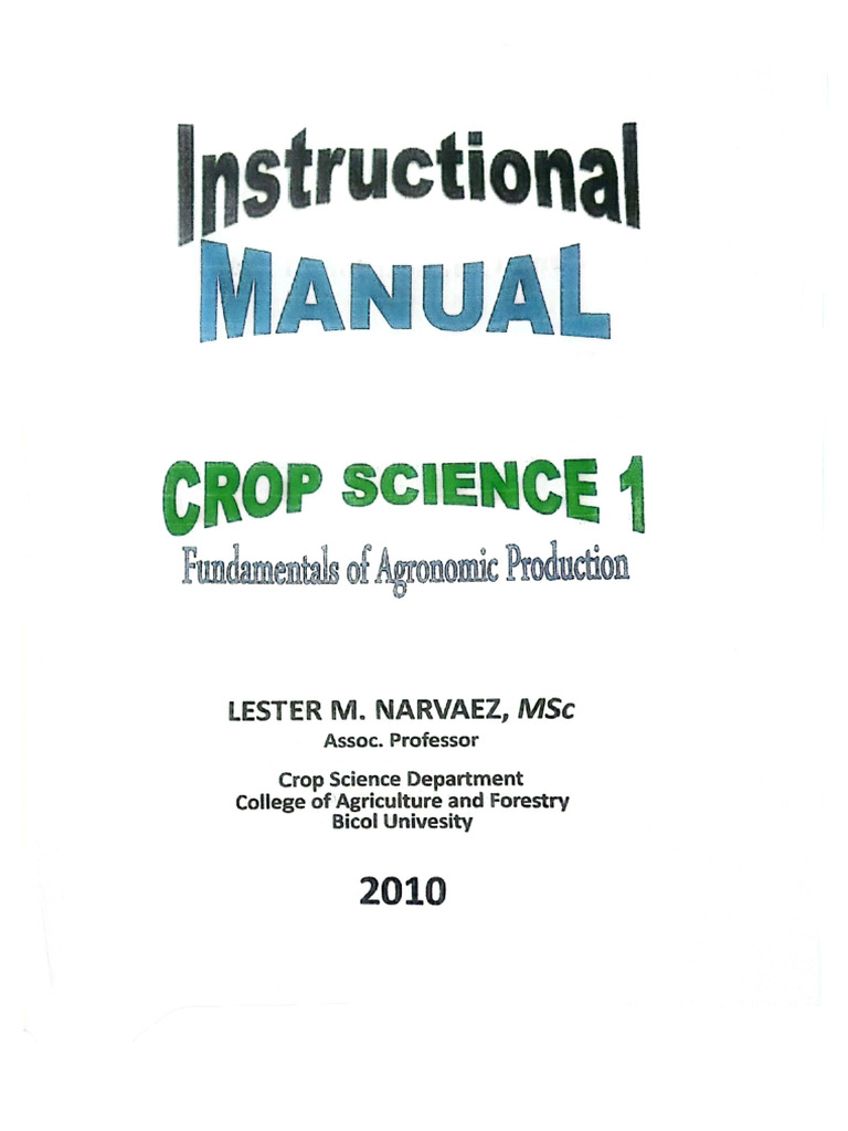 CropSci CHAPTER 3 | PDF