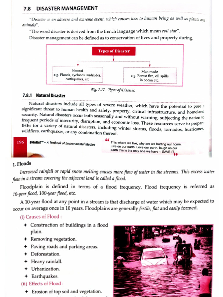 disaster management Evs | PDF