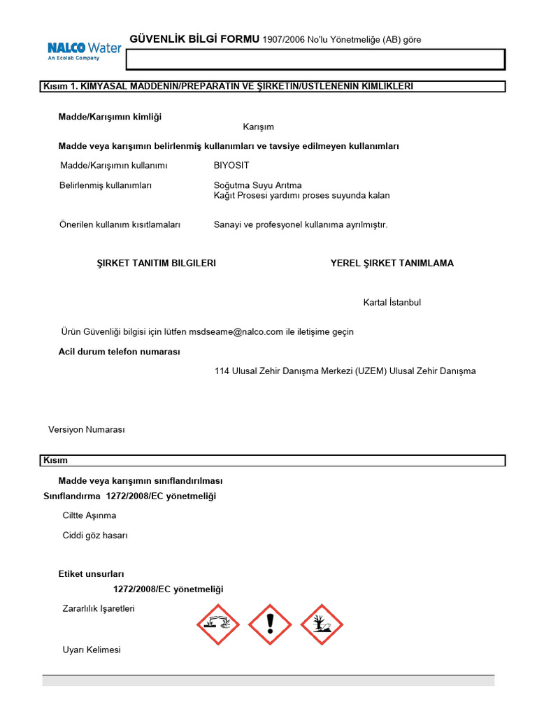 7330 MSDS TR | PDF