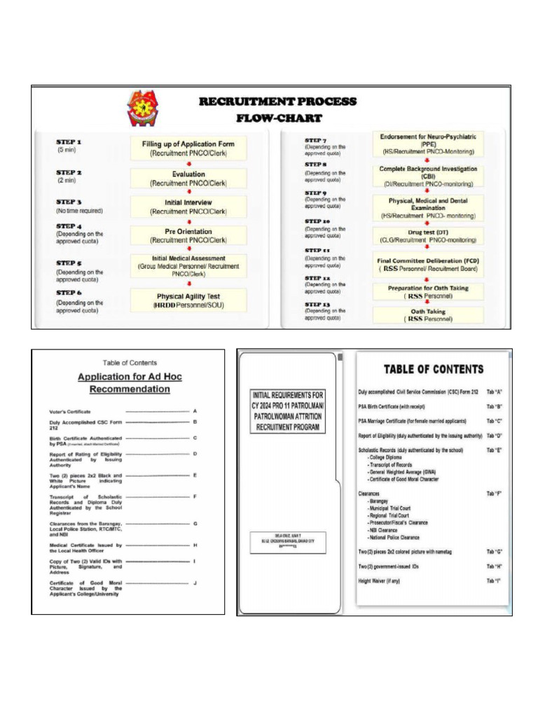 PNP Recruitment Process | PDF PNP Recruitment Process | PDF