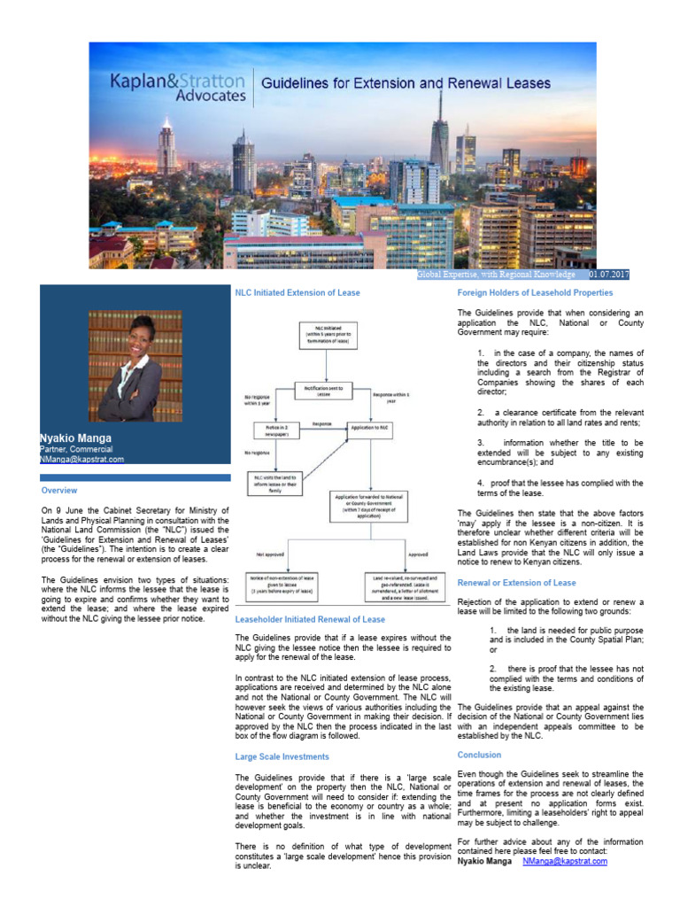 Lease Renewal Guidelines Update | PDF | Lease | Leasehold Estate