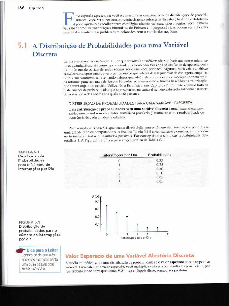 Livro Estatística Teoria e Aplicações - Variável Discreta e ...