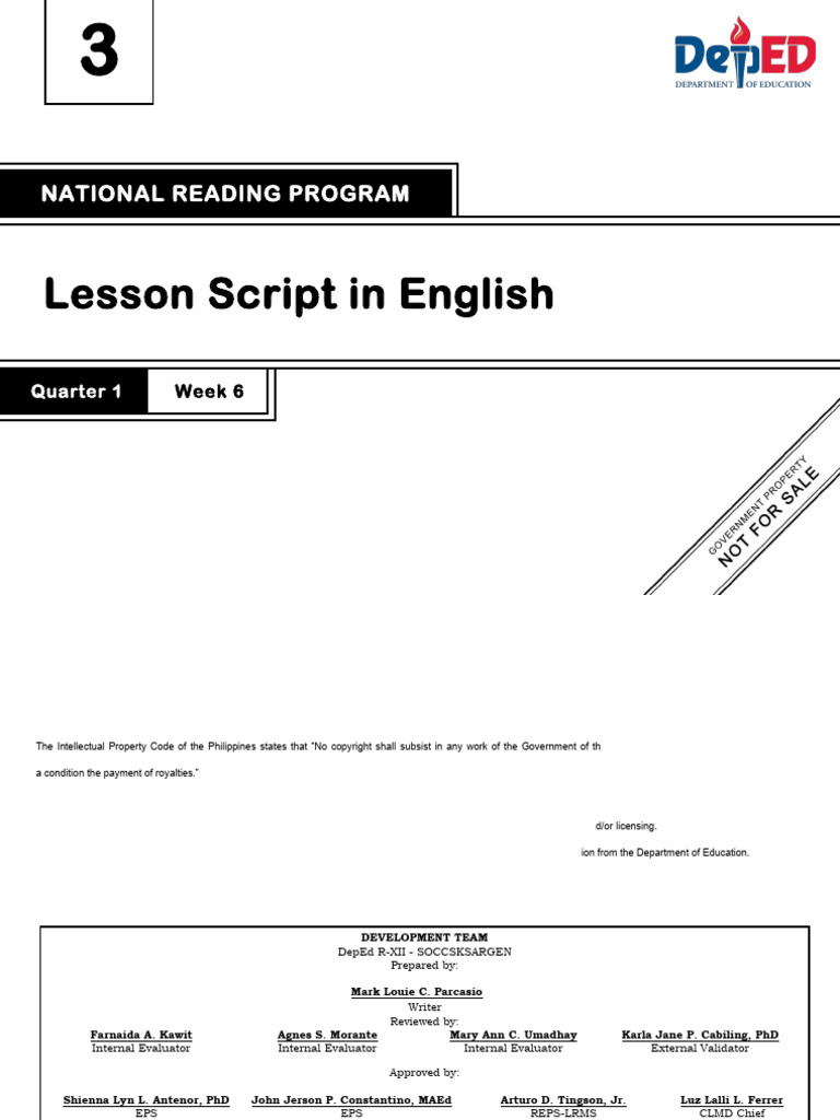 2024-LS-G3-NRP-Q1-Week6 | PDF | Word | Copyright