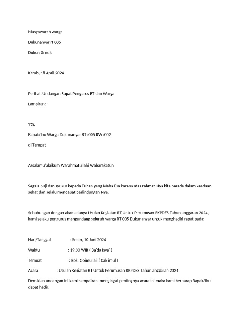 Contoh Undagan | PDF