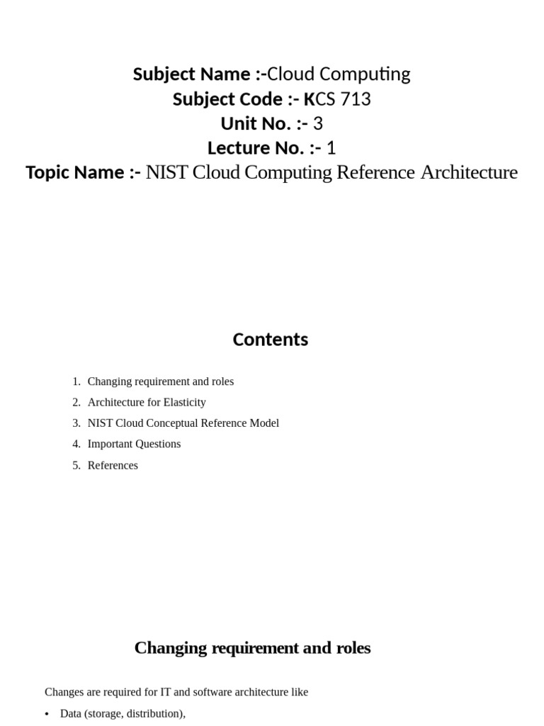 KCS 713 Unit 3 Lecture 2 | PDF | Cloud Computing | Computer Security KCS 713 Unit 3 Lecture 2 | PDF | Cloud Computing | Computer Security