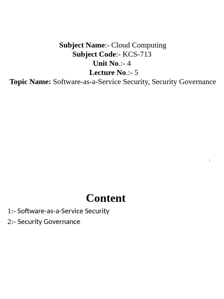Unit 4 Lecture 5 Ppt5 | PDF | Computer Security | Security
