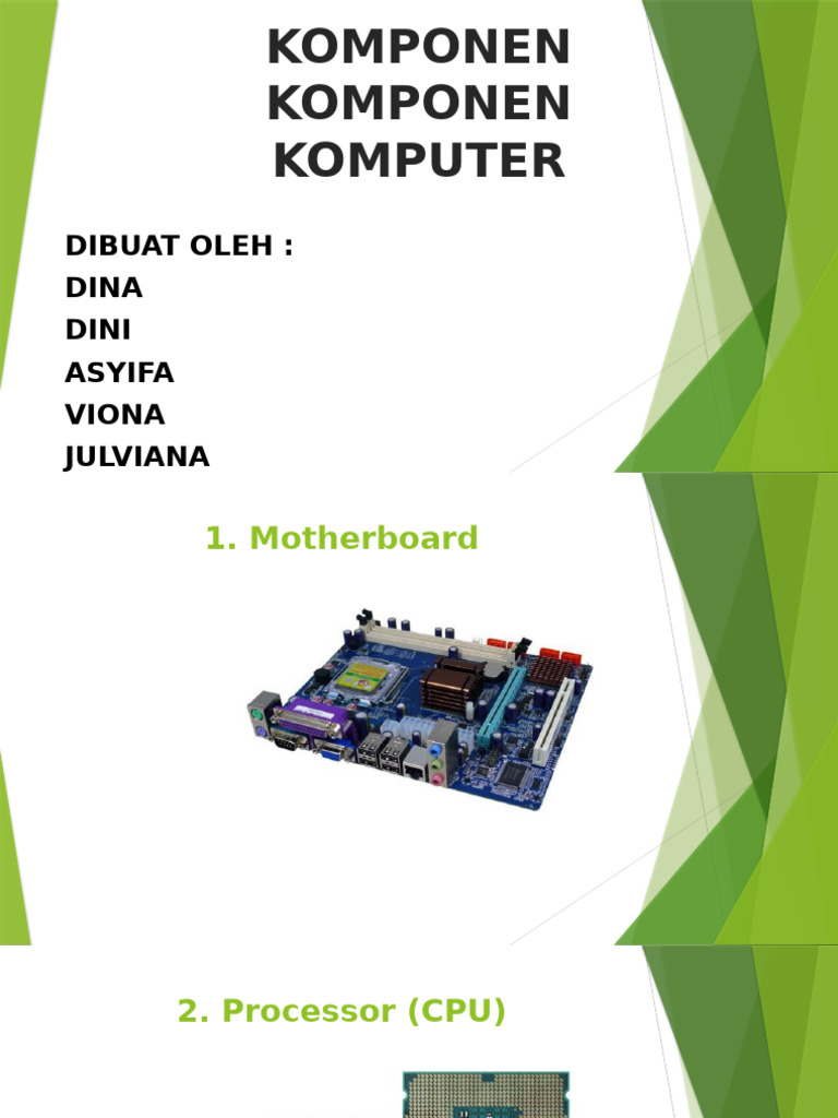 Komponen Komponen Komputer | PDF