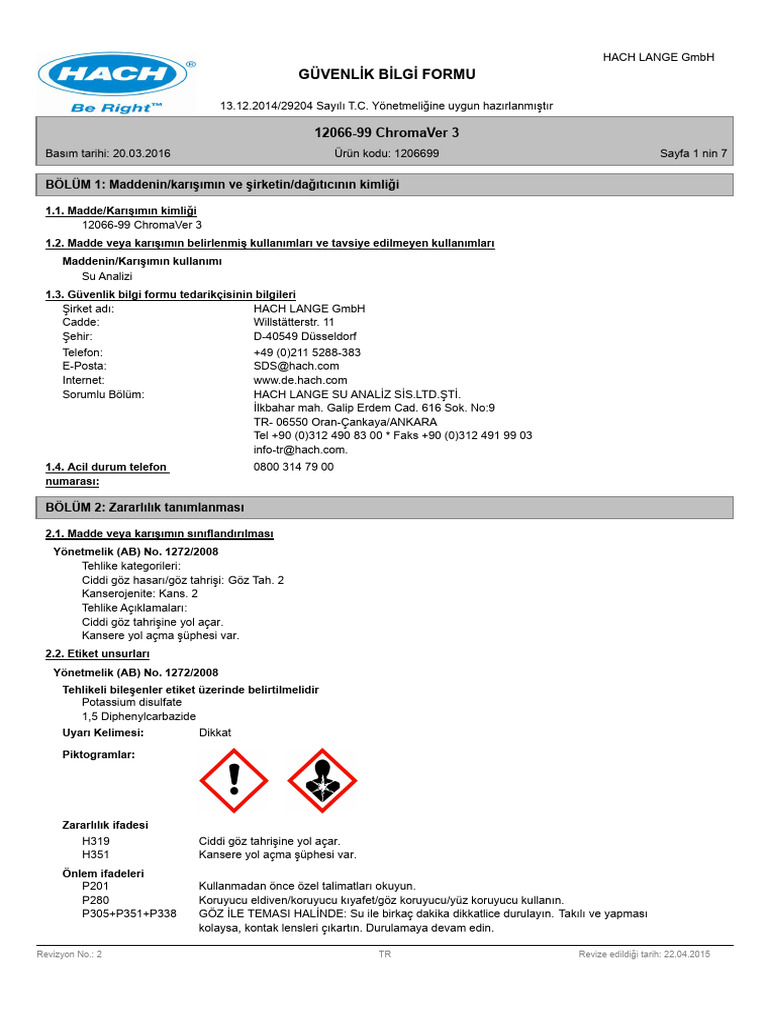 12066-99 ChromaVer 3 - Rev 1 | PDF