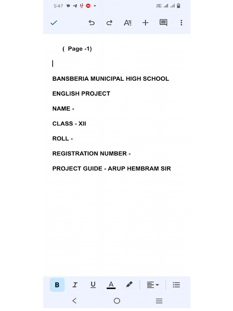English Project | PDF