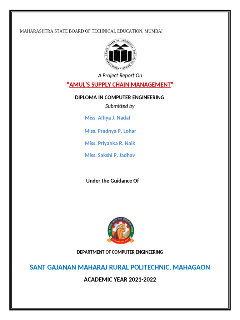 EDE Final Micro Project | PDF | Supply Chain | Logistics