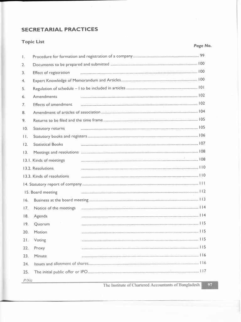 Secretarial Practices | PDF | Articles Of Association | Business