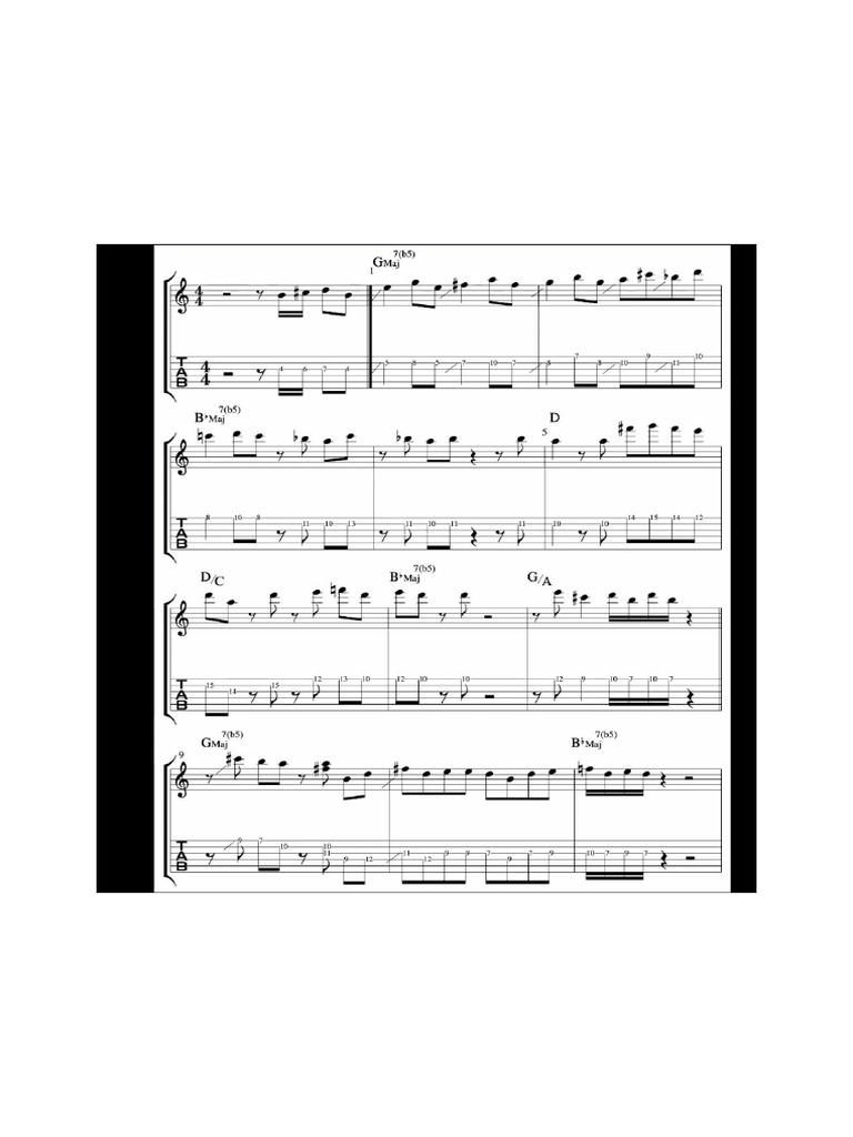 Bright Size Life Solo Transcription | PDF