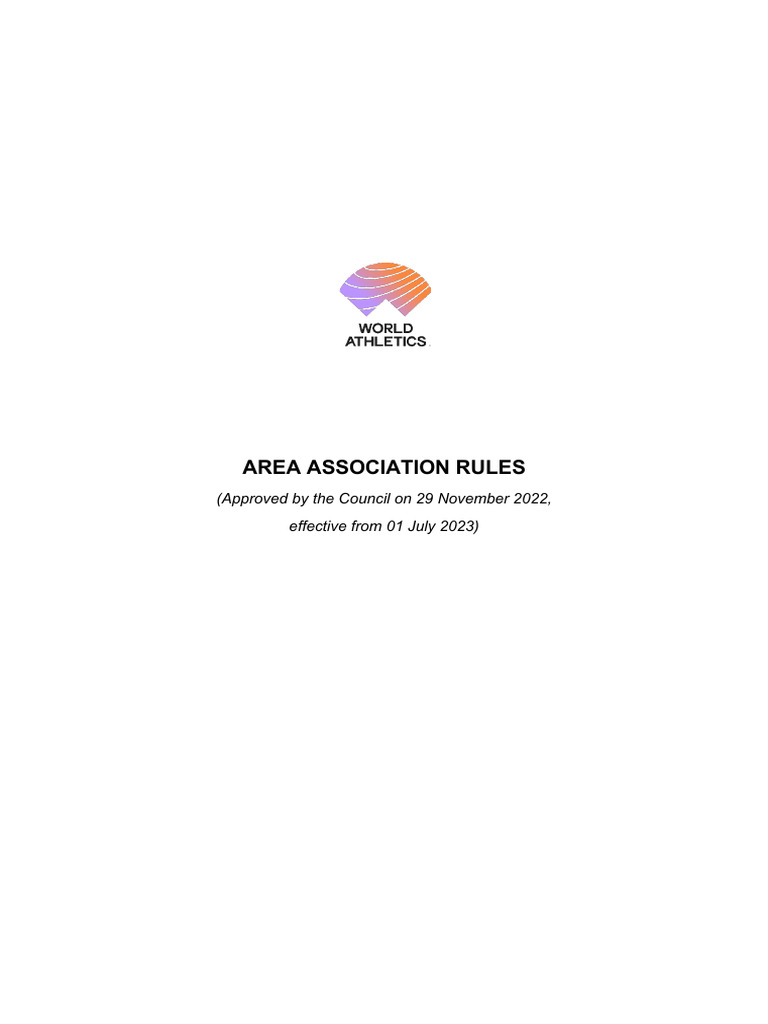 B2.1 - Area Association Rules | PDF | Constitution | Dispute Resolution