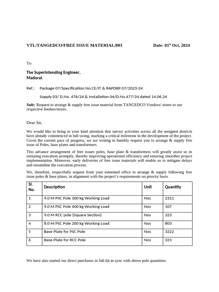 3-FREE ISSUE MATERIAL-SE Office-Madurai-2 | PDF