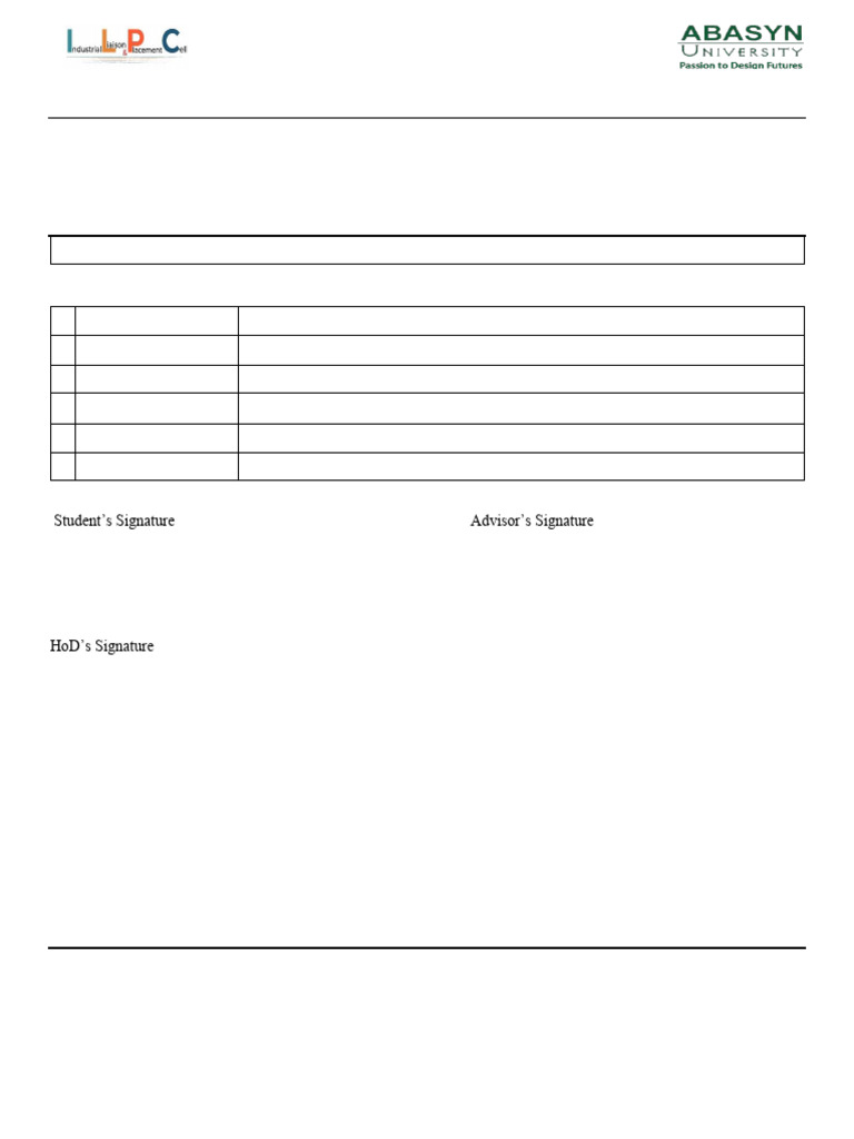 Internship Letter Issuance Form | PDF | Finance & Money Management