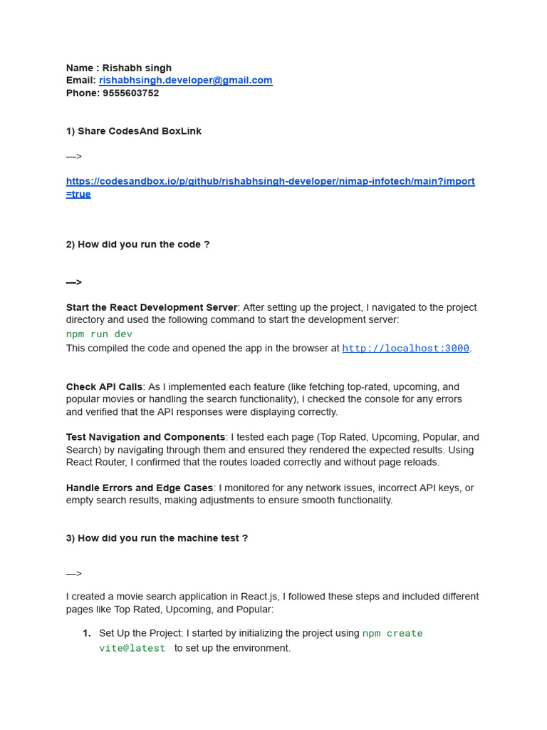 Rishabh Singh (Nimap Infotech) | PDF | Computing | System Software