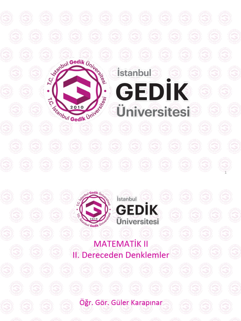 Matematik Hafta7 | PDF