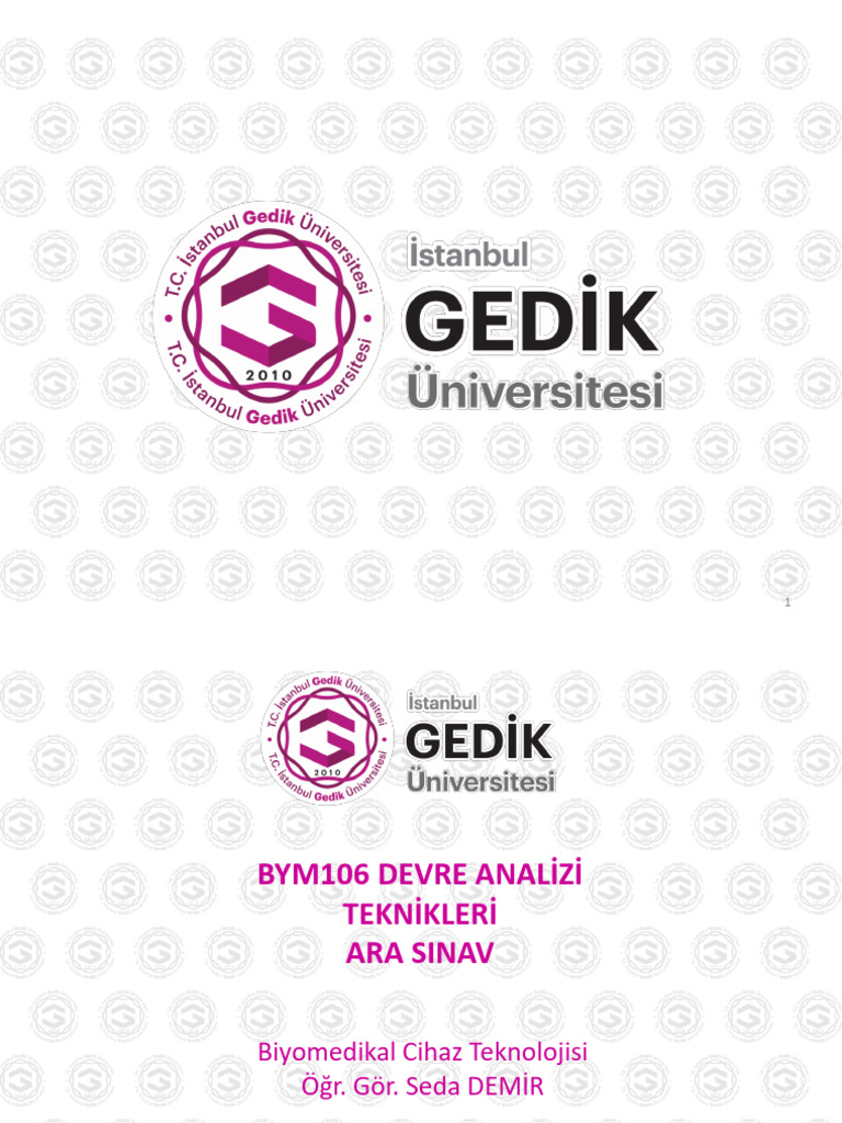 Devre Analiz Teknikleri Ara Sinav | PDF