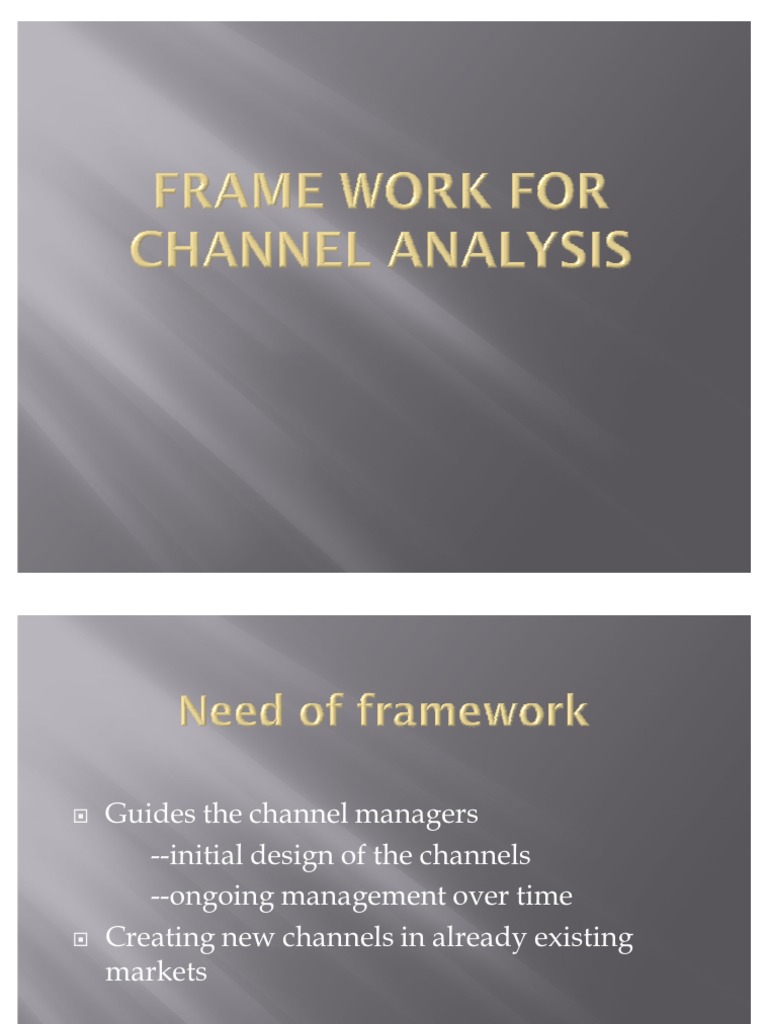 Channel Strategy Framework Overview | PDF | Market Segmentation ...