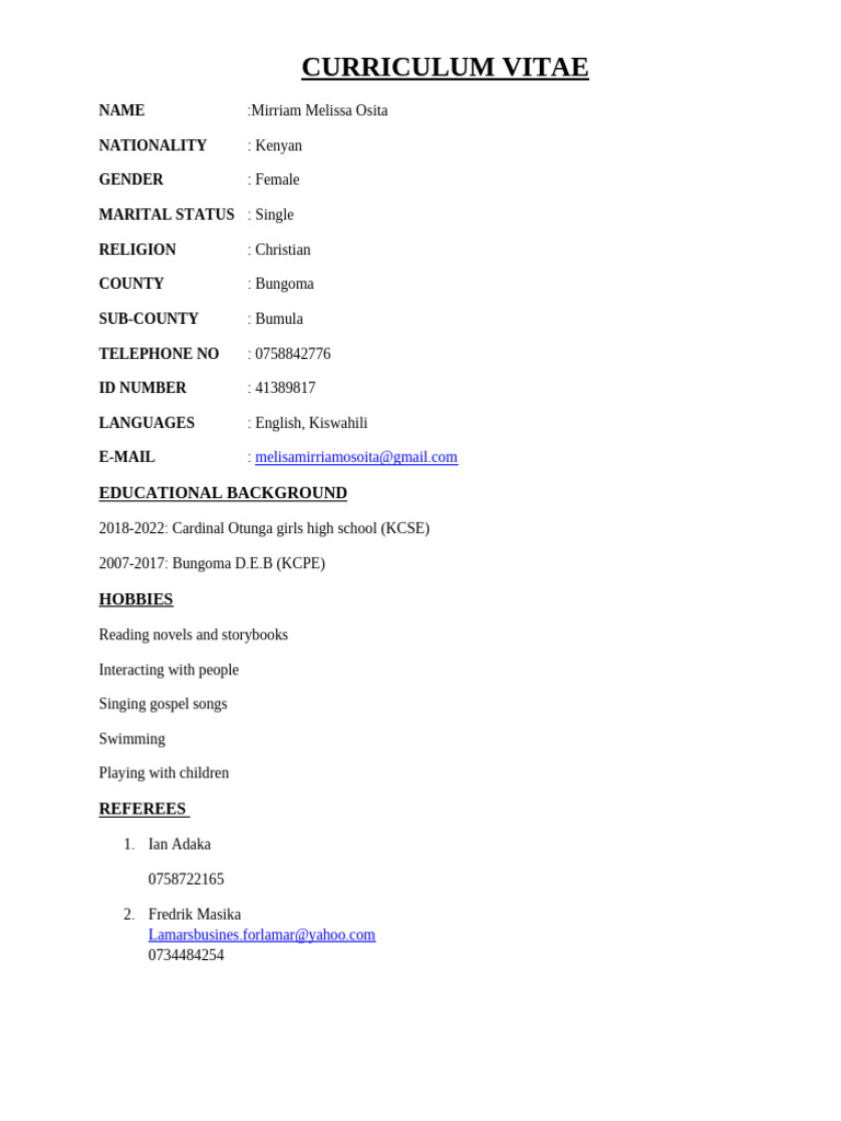 Mirriam | PDF