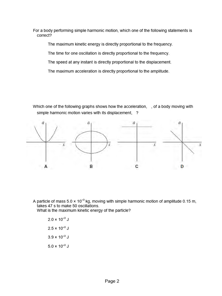 Amplitude in Simple Harmonic Motion | PDF | Oscillation | Pendulum