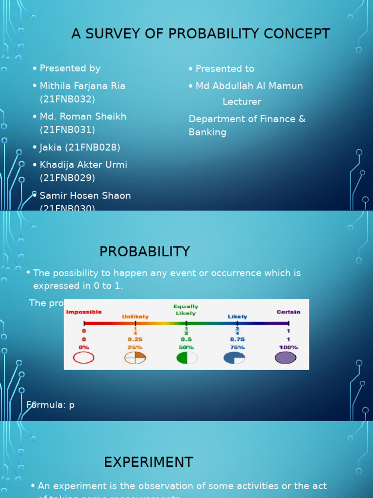 Presentation 2 | PDF | Probability | Probability Theory