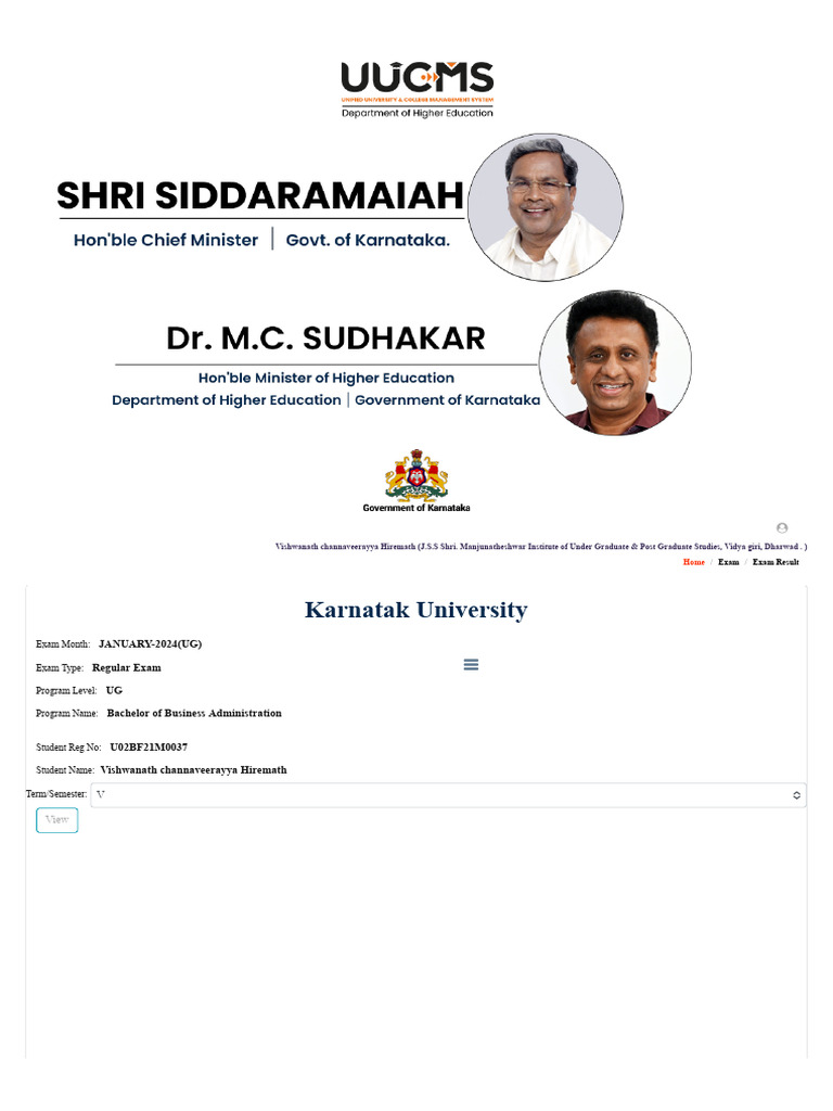 UUCMS - Unified University College Management Sys | PDF | Educational ...