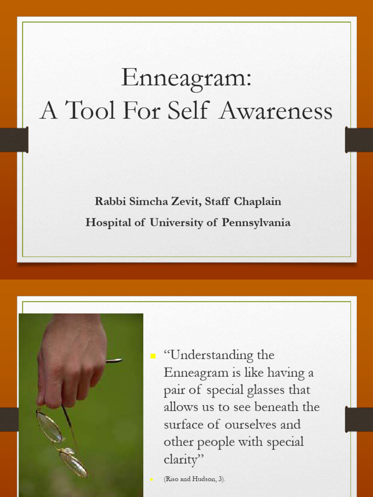 Enneagram - A Tool For Self Awareness (Presentation) Author Rabbi ...