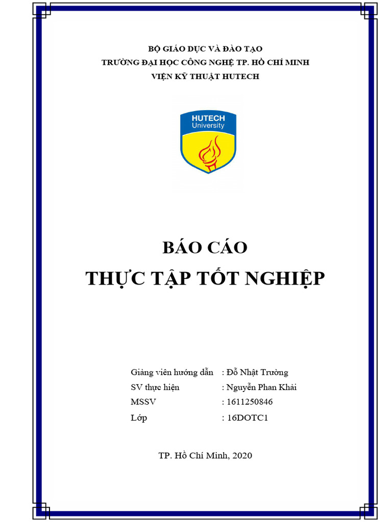 Bao Cao Thuc Tap | PDF