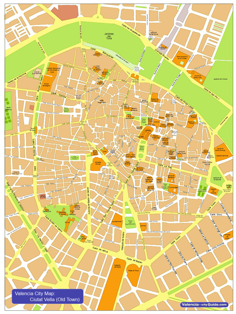 Valencia Map Old Town | PDF
