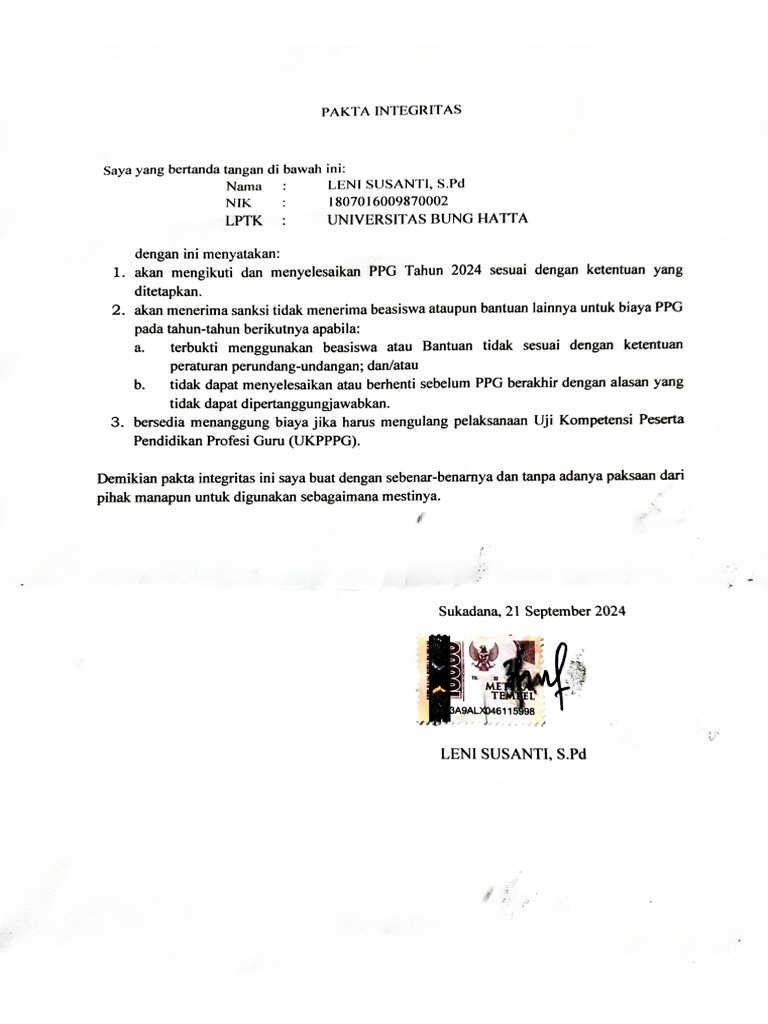 Pakta Int Leni | PDF