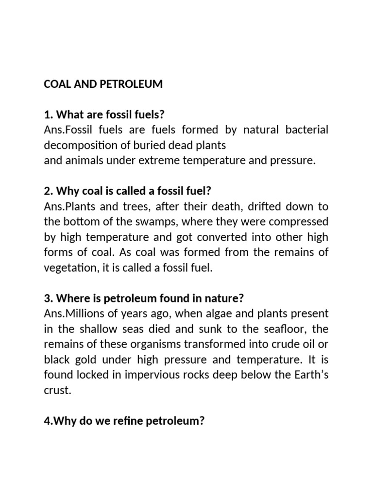 COAL AND PETROLEUM-GTS | PDF | Petroleum | Natural Gas