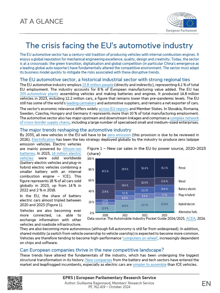 Eprs Ata (2024) 762419 en | PDF | Electric Vehicle | Electric Car