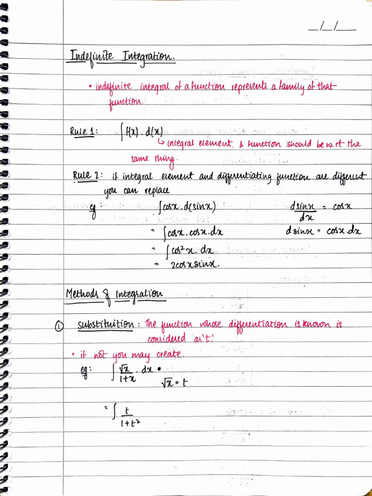 Integration Notes p1 | PDF