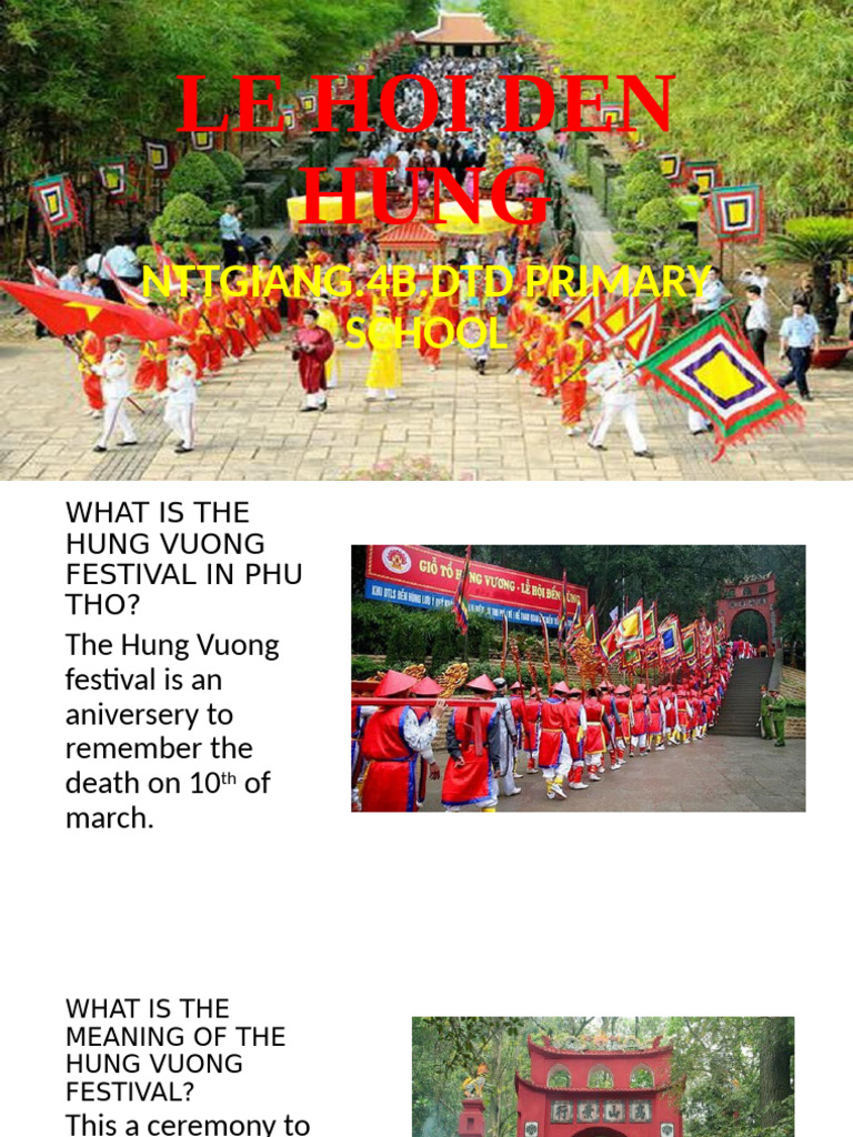Hung Vuong Festival Overview | PDF