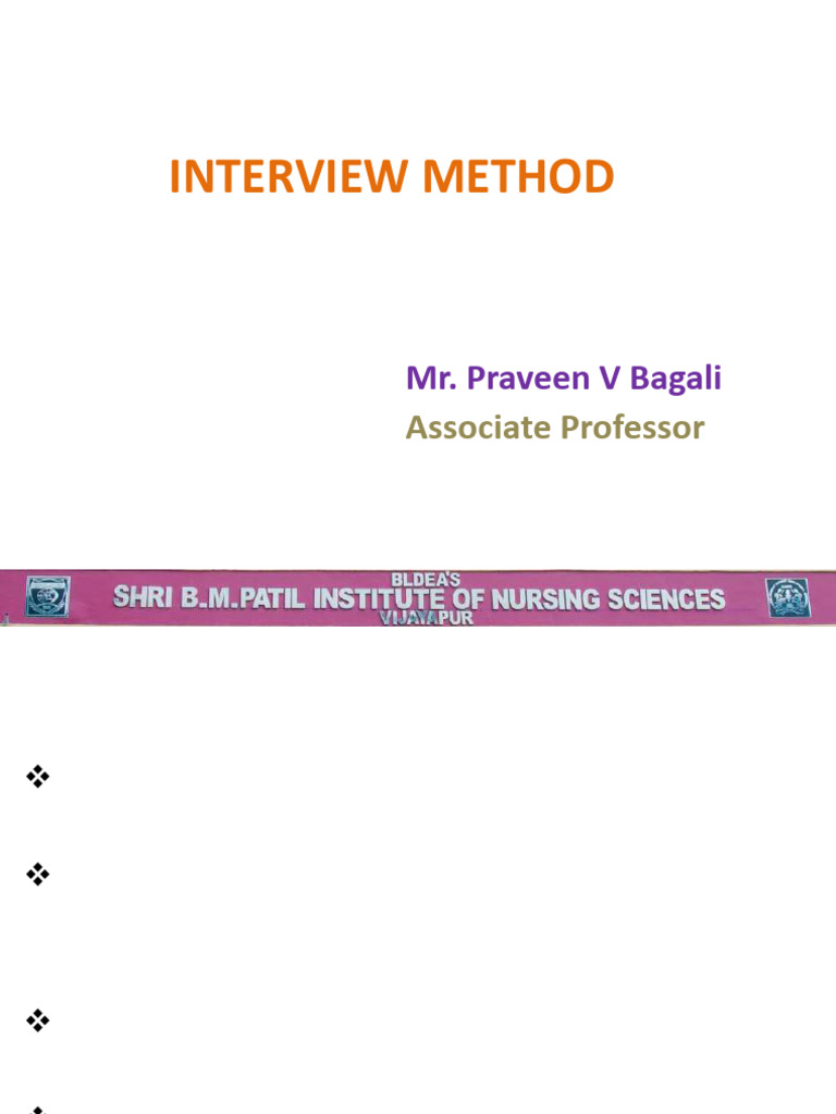 Interviwe Method | PDF | Focus Group | Interview